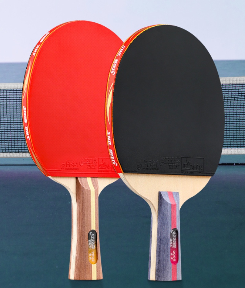 Genuine DHS 1/2/3 Star Table Tennis Bat Set Racket Beginner Ping Pong ...