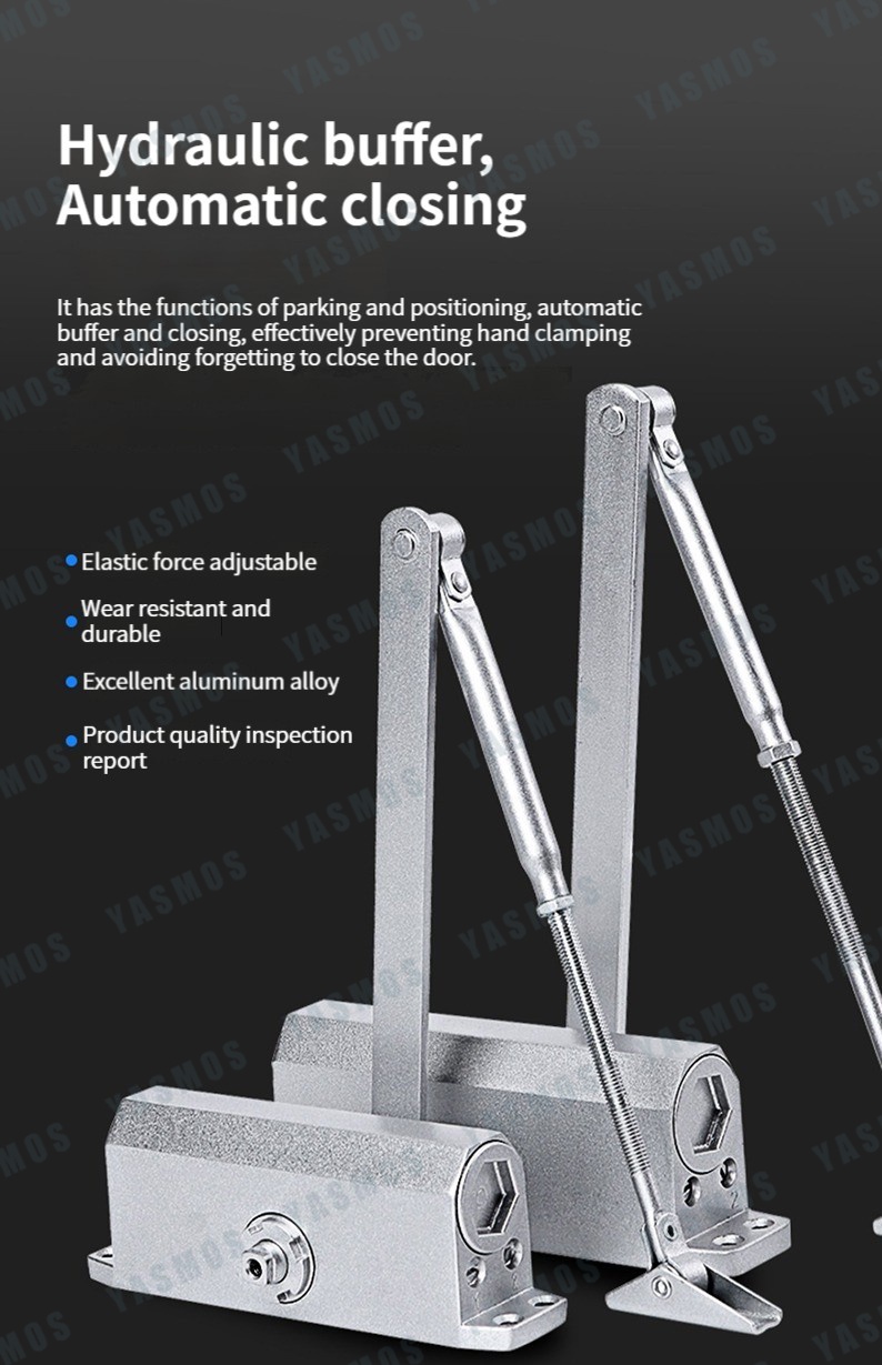 Automatic door closer alloy with hydraulic buffer function to close the ...