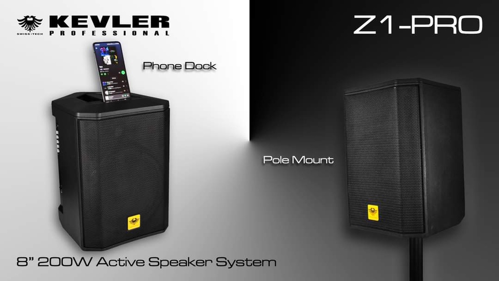 2023 Kevler Professional Z1 Pro 8 inch 200 watts Active Speaker System Kr Z1 KR ZLX zlx Wave ...