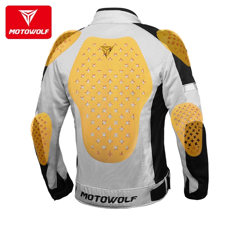 MOTOWOLF Motorcycle Men's Jacket Protective Gear Riding Gear Reflective ...