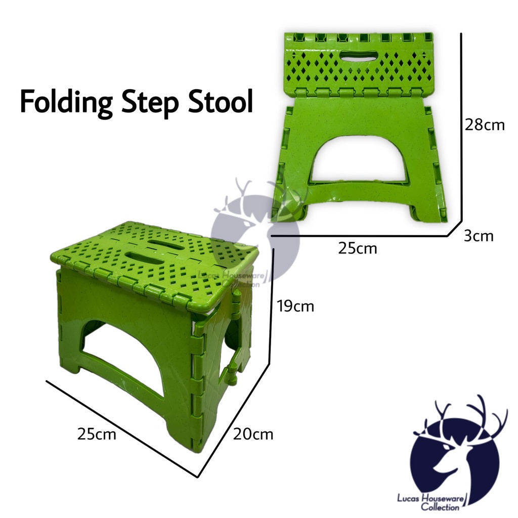 FOLDING PLASTIC STOOL / MULTI FUNCTIONAL STEP STOOL / MINI CHAIR ...