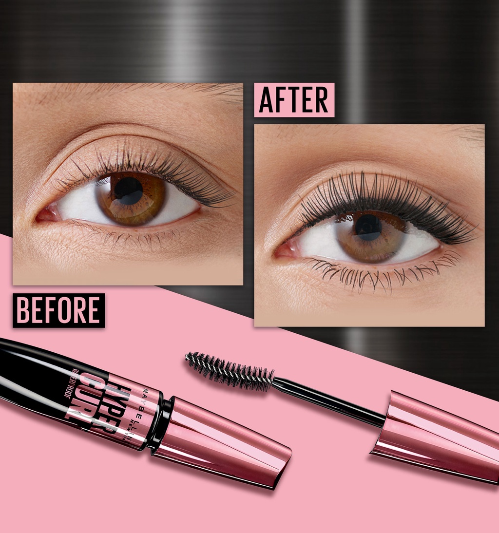 Maybelline Hypercurl Mascara - 48HR Curl Power, Waterproof, Smudge ...