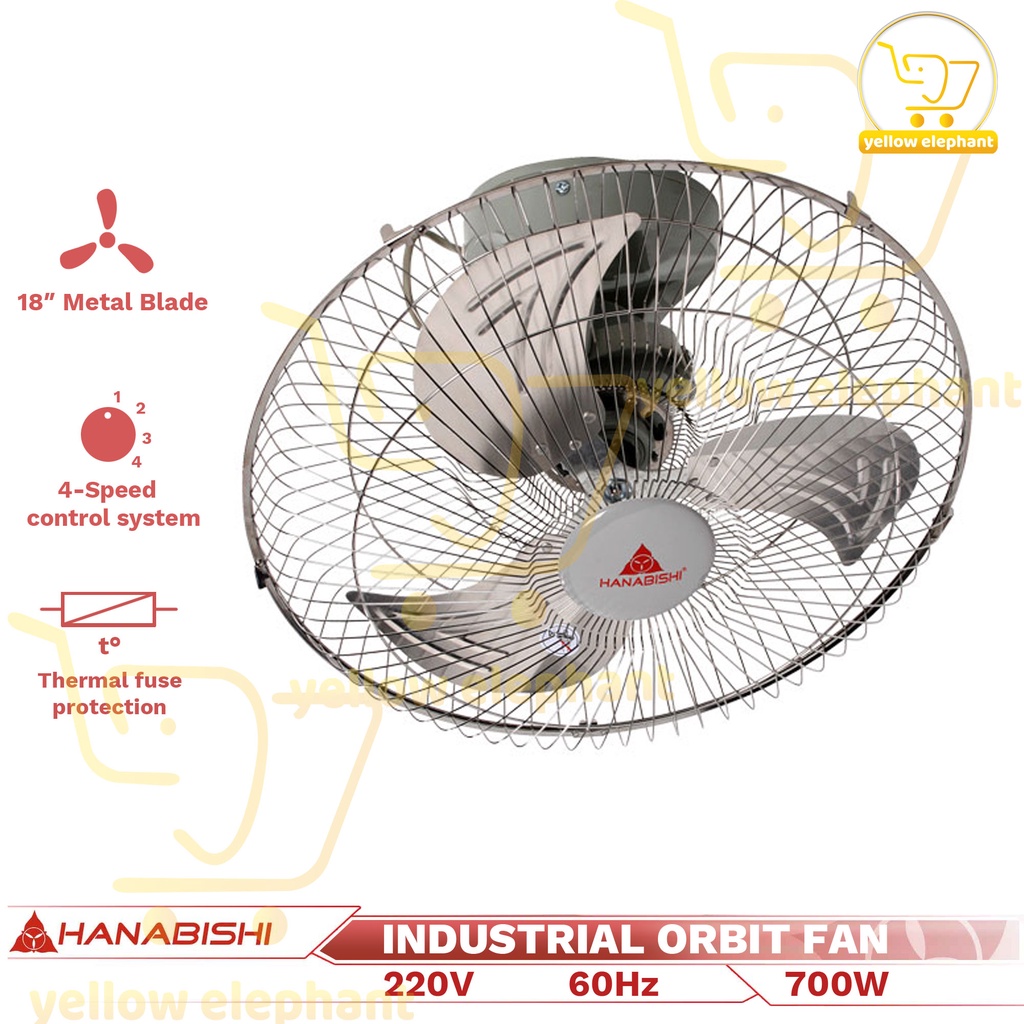 Hanabishi Industrial Orbit Fan (700W) | Shopee Philippines