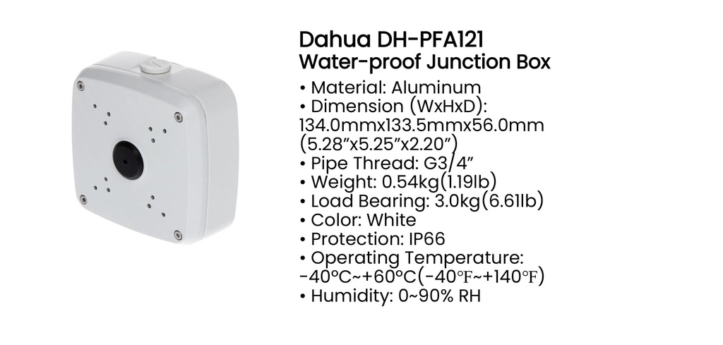 Dahua DH-PFA121 Water-proof Junction Box | Dahua by EJD | Shopee ... Dahua DH-PFA121 Water-proof Junction Box | Dahua by EJD | Shopee ...