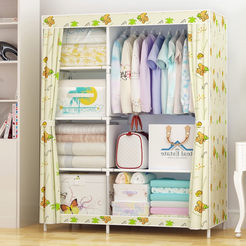 Big Size Wardrobe Multifunctional Simple Storage Zipper Wardrobes ...