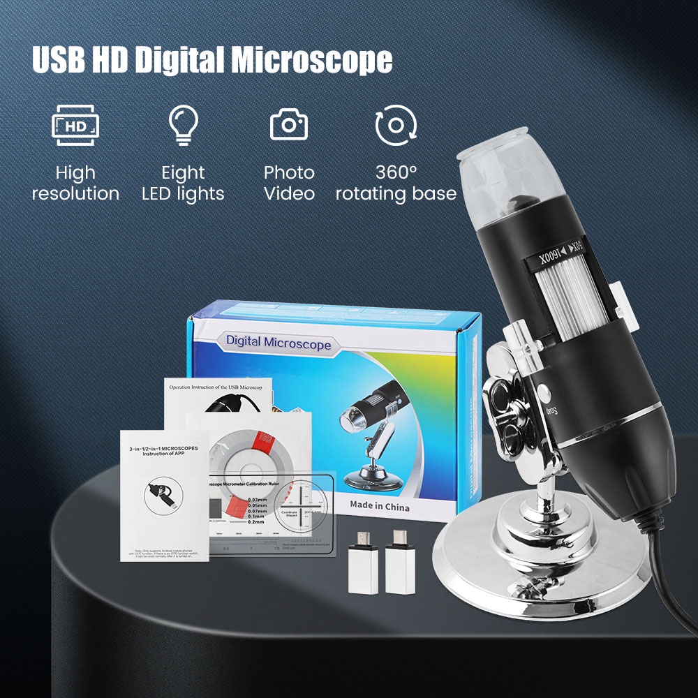 Salorie USB Digital Scalp Hair Microscope Skin Detector Analyzer OTG ...