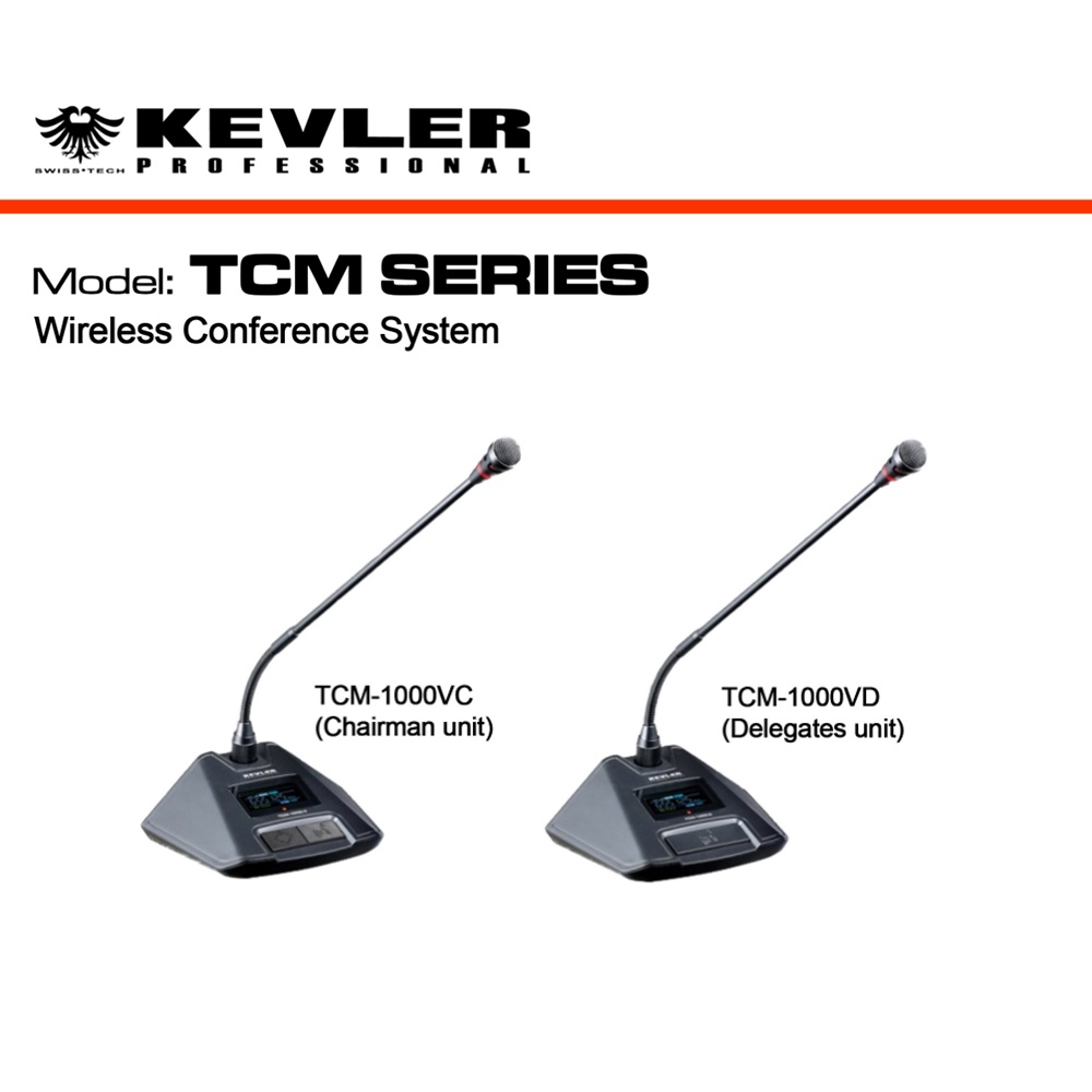 KEVLER TCM Series Wireless Conference Microphone Unit with ...