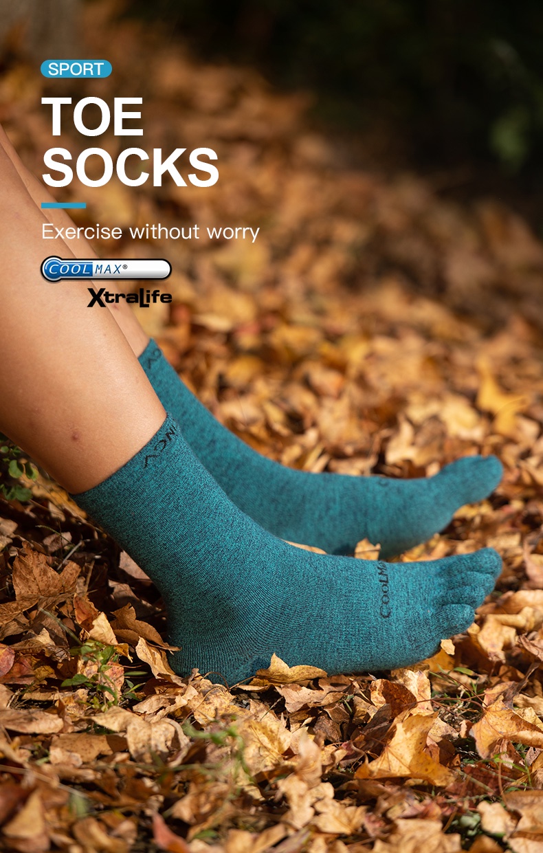 3 Pairs AONIJIE Running Socks Medium Long Tube Anti Blister Men Women ...