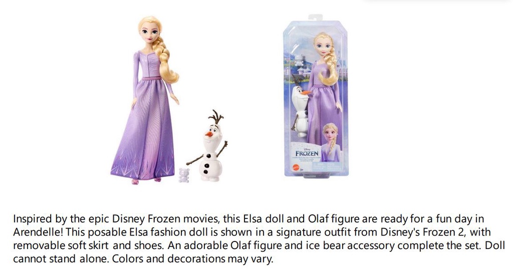 Disney Frozen Arendelle Elsa & Olaf Storytelling Children Toys, Gift ...