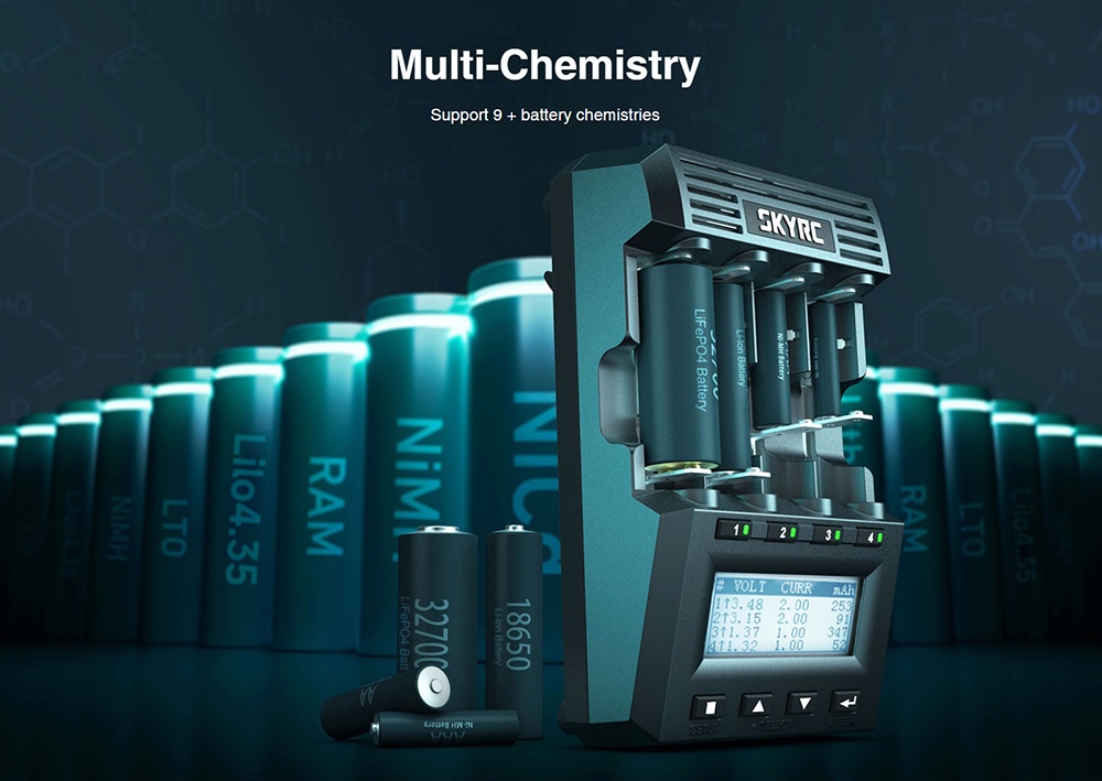 SKYRC Battery Charger MC3000 NC2500 Pro NC2200 for 18650 AA AAA Nimh ...
