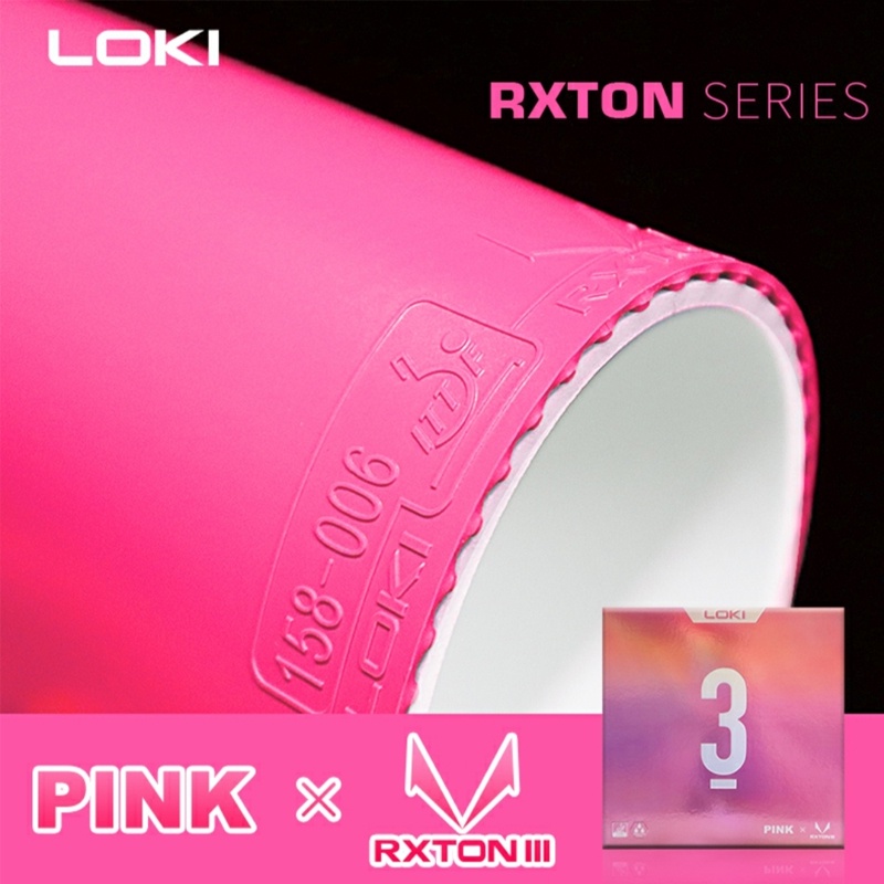 LOKI RXTON 3 Blue Pink Table Tennis Rubber Pimples-in Tacky Ping Pong ...