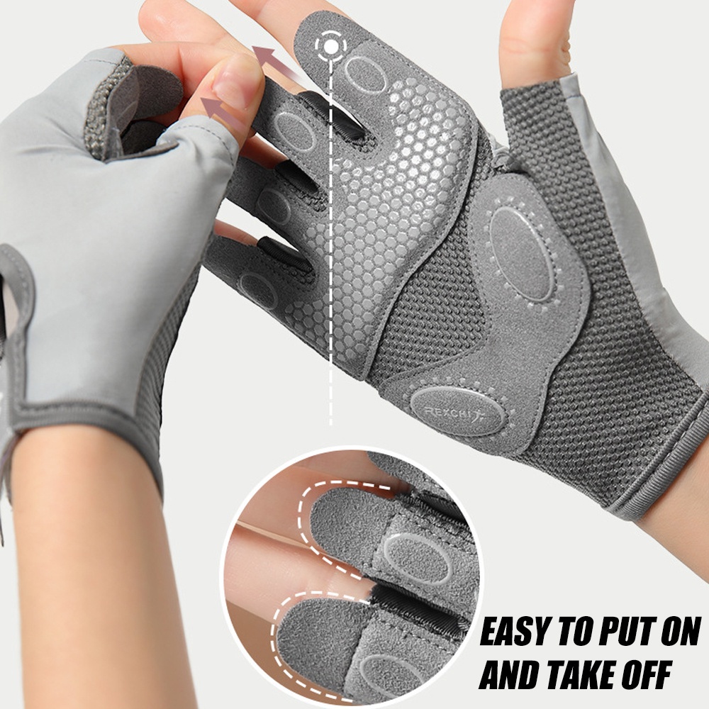 SPOSAFE 1Pair sports Cycling Work Out Gloves Gym Gloves for ...