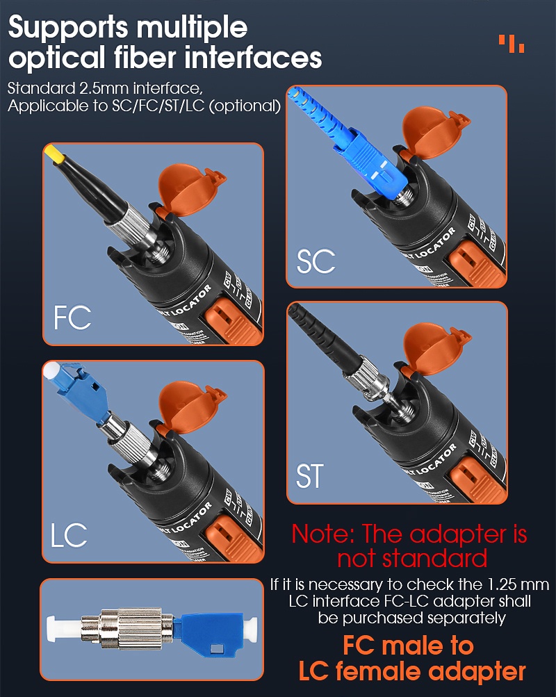 COMPTYCO AUA-10 visual fault locator 10mw optical fiber breakpoint ...