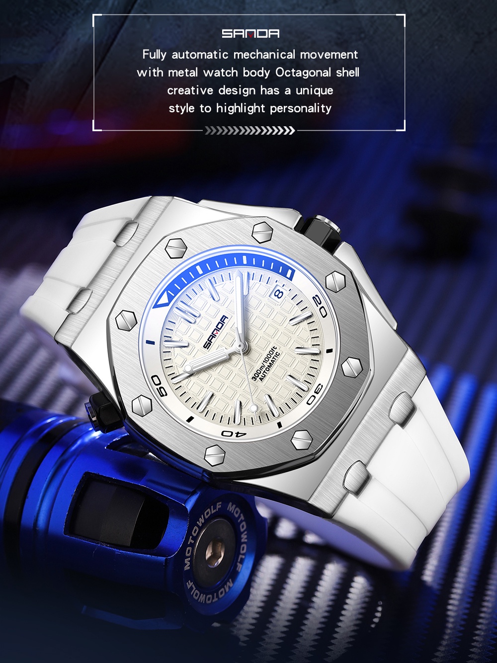 Sanda's new 7031 men's automatic mechanical movement watch fashion sports men's watch | Shopee ...