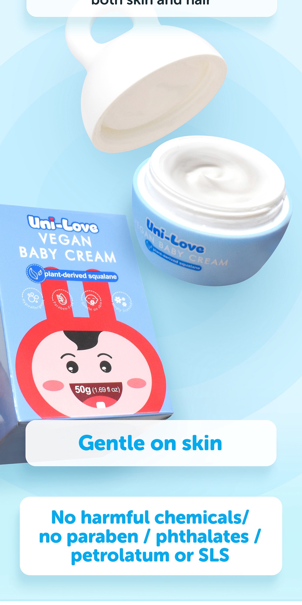 UniLove Vegan Baby Cream 50g Pack of 2 | Shopee Philippines