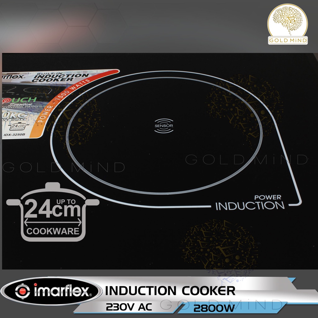 Imarflex Induction Cooker 2800W Double Hobs with Child Lock Feature ...