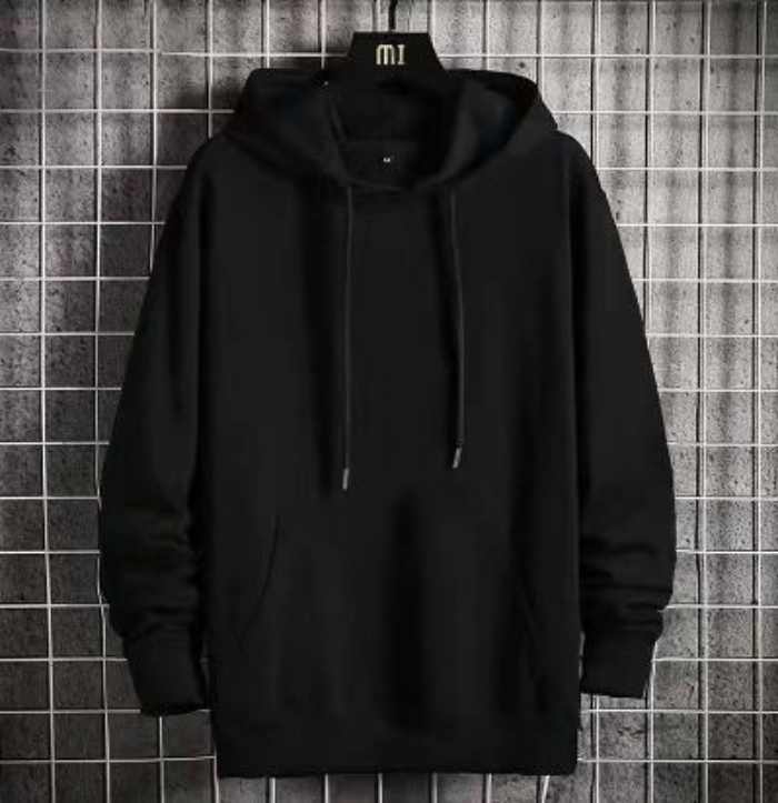 [M-9XL] Plus Size Sweater Men's Hoodie Plush Loose Men's Fat Sports Casual Plain Coat Trend ...