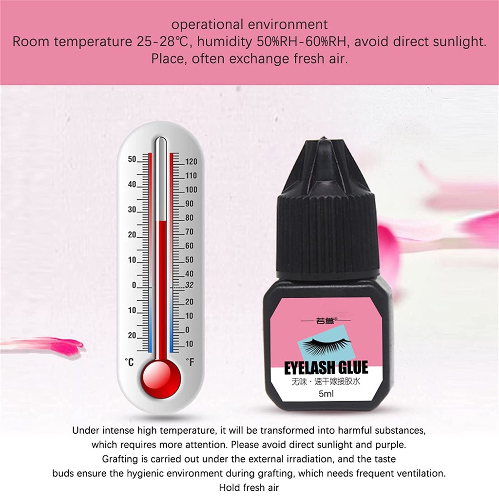 5ml Grafting Eyelashes Glue Tools for Eyelashes Extensions Glue 1-2 ...