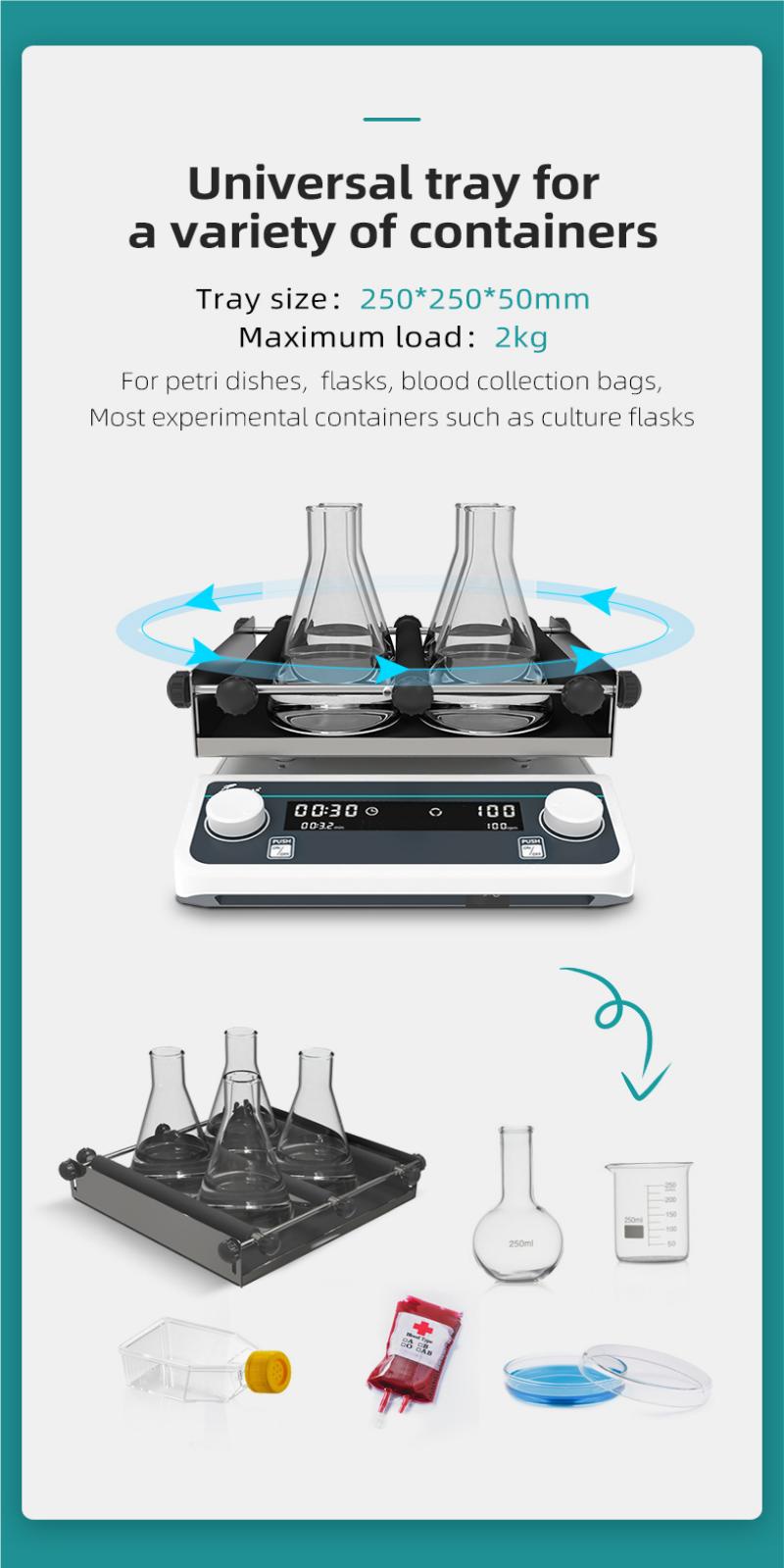 JOANLAB Display Shaker Lab Multi-purpose Horizontal Swing Speed ...
