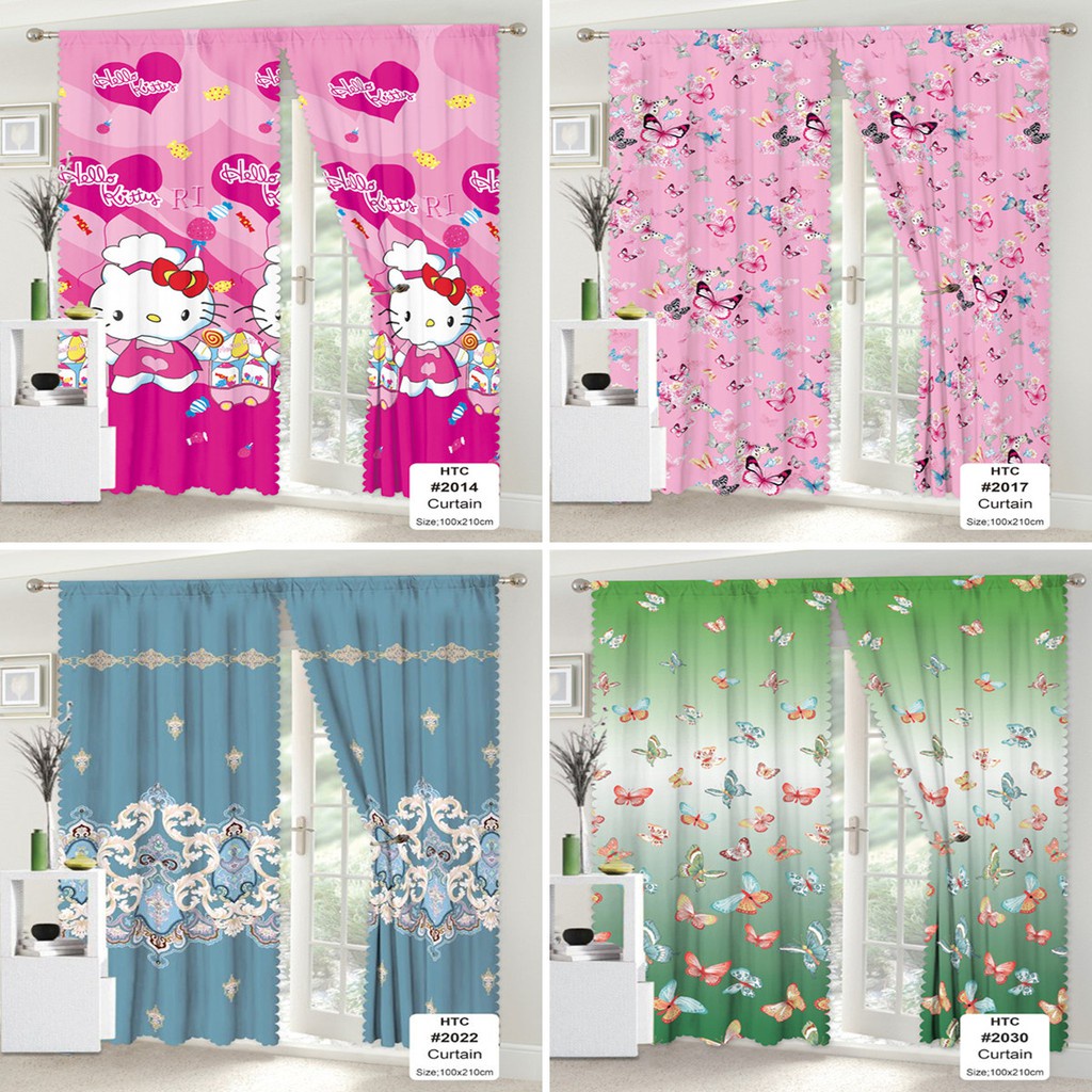 98K 100x210CM Curtain For Window Door Curtain Lace Curtain Window ...