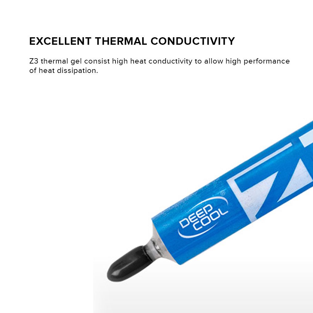 Deepcool Z3 Silicon Thermal Paste Syringe, Deep Cool Z3 1.5 grams ...