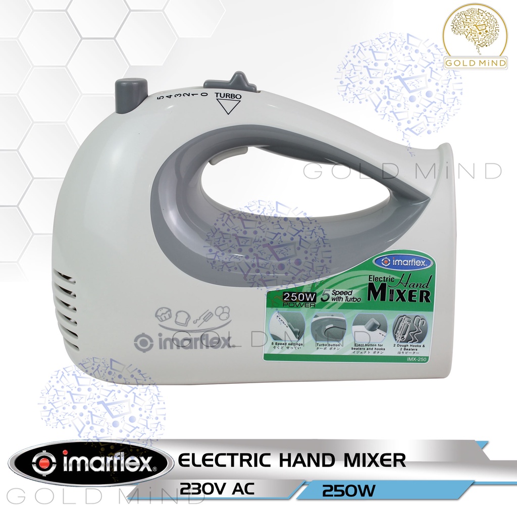 Imarflex IMX-250 Mixer Portable Hand Mixer 250W | Shopee Philippines