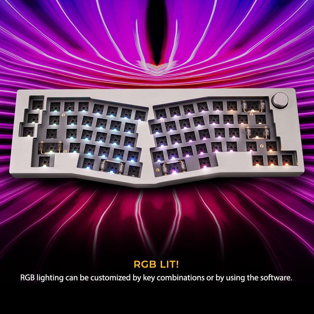RAKK HARIBON Ergonomic Mechanical Gaming Keyboard | RGB | Dual Mode ...