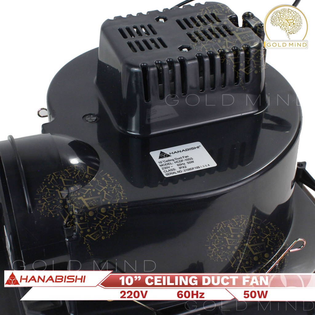 Hanabishi Ceiling Duct Fan 10" 50W | Shopee Philippines