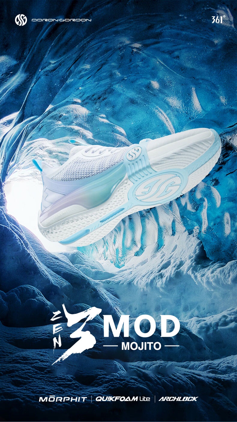 361 Degrees Zen 3 Mod Men Basketball Shoes Support Rebound Shock ...