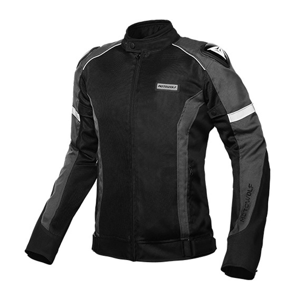 MOTOWOLF Motorcycle Men's Jacket Protective Gear Riding Gear Reflective ...