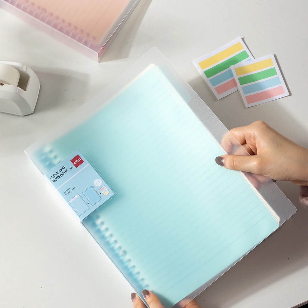 Deli B5 Loose-Leaf Notebook 60 Sheets Binder Notebook Inner Refill ...