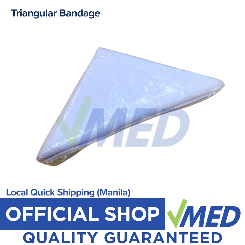 VMED Medical Triangular First-Aid Bandage (40x40x60inches) (1pc ...