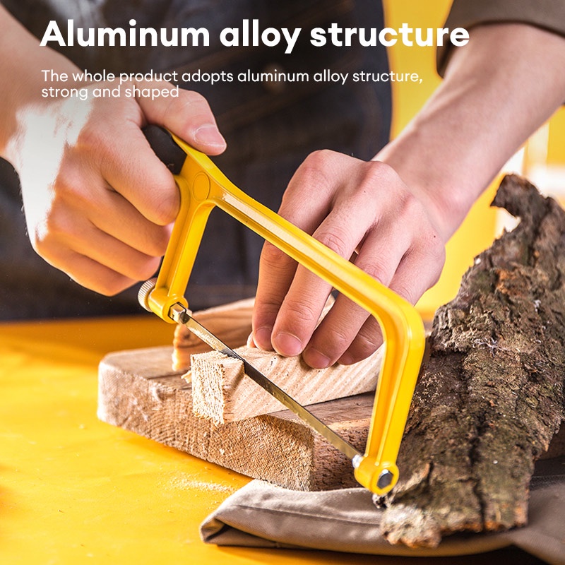 Deli Adjustable Hacksaw Frame Heavy Duty Hack Saw Frame With Blade ...