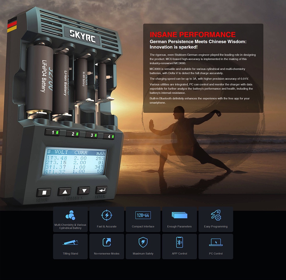 SKYRC MC3000 Charger NC2500 Pro / NC2200 Smart Battery Charger | Shopee Philippines