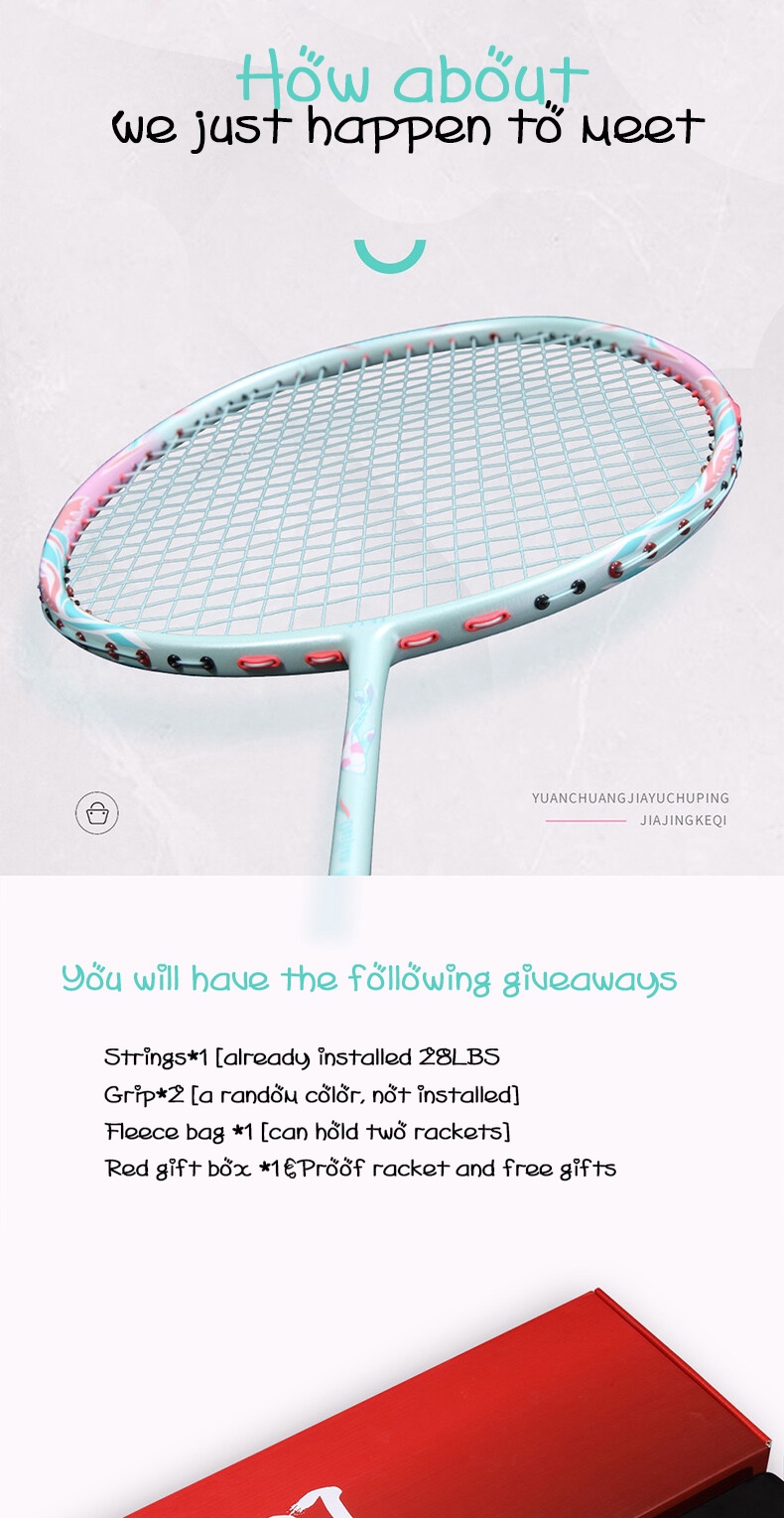 Alpsport Dj Series Badminton Racket Full Carbon Fiber 100% Legal ...