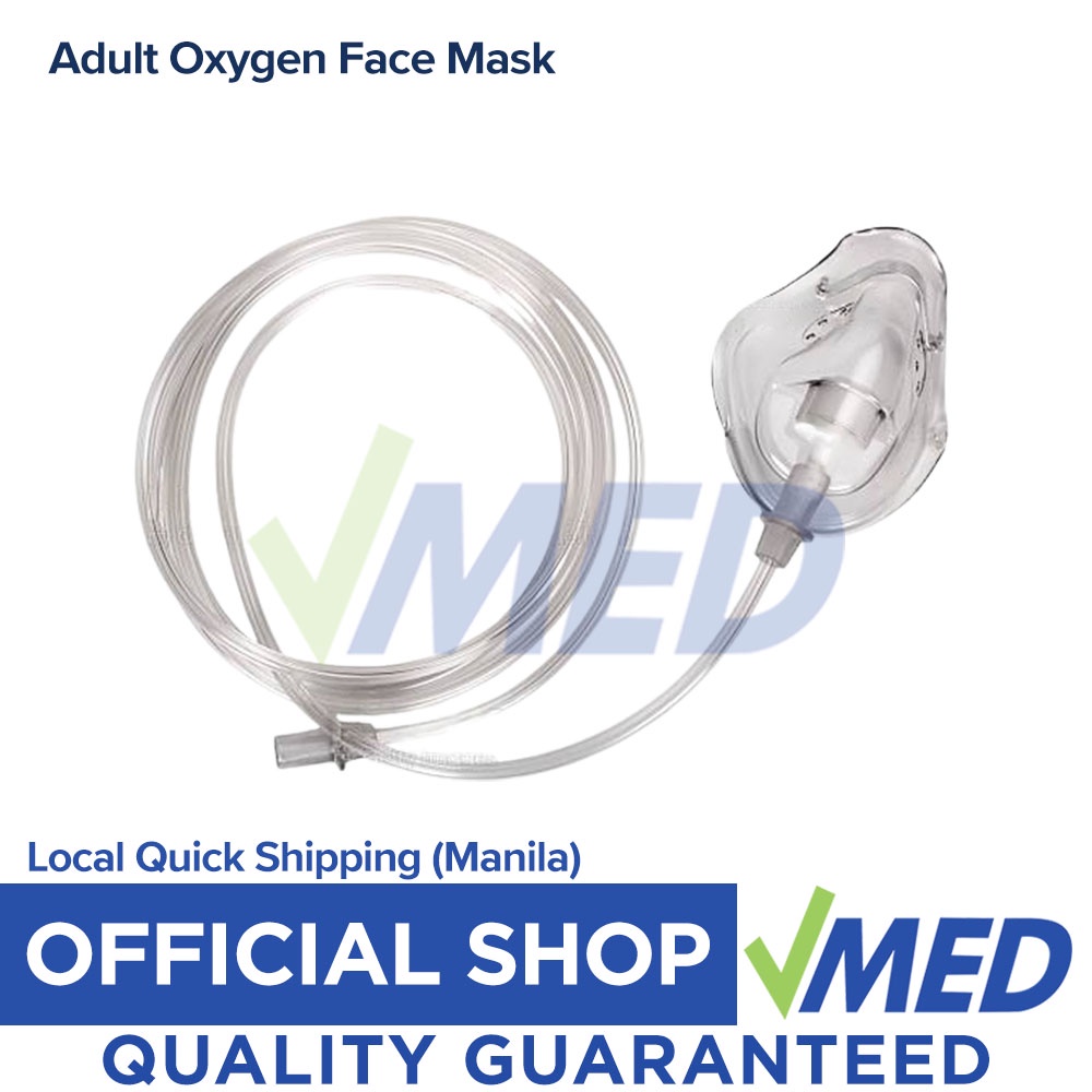 VMED Prohealthcare Sterile Disposable Simple Oxygen Mask ADULT (1 PC ...
