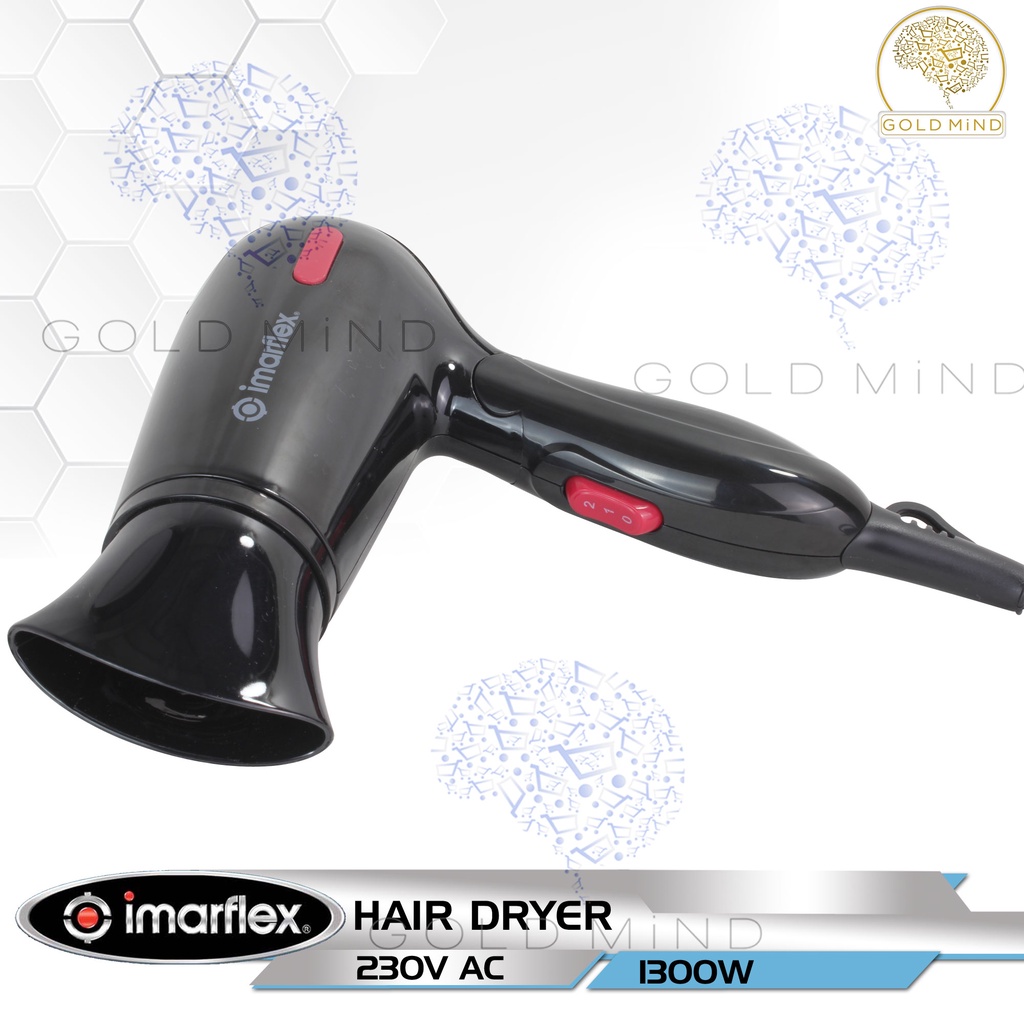 Imarflex HD-1300 Portable Hair Dryer Blower 1300W | Shopee Philippines