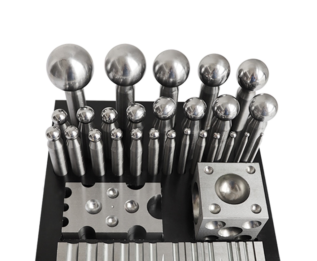 29-Piece Dapping Doming Punch Block Set, Jewelry Metal Forming Tool Kit ...