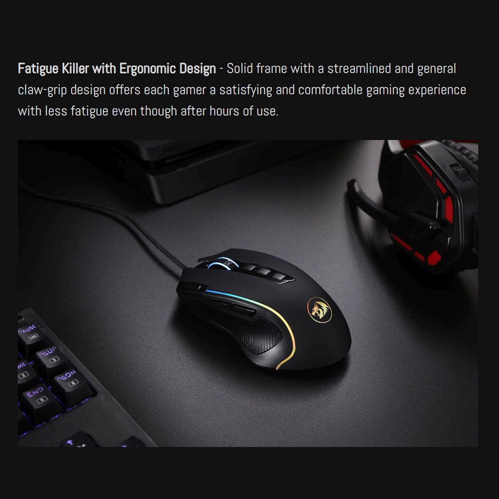 EasyPC | Redragon M612 PREDATOR RGB Gaming Mouse | Shopee Philippines