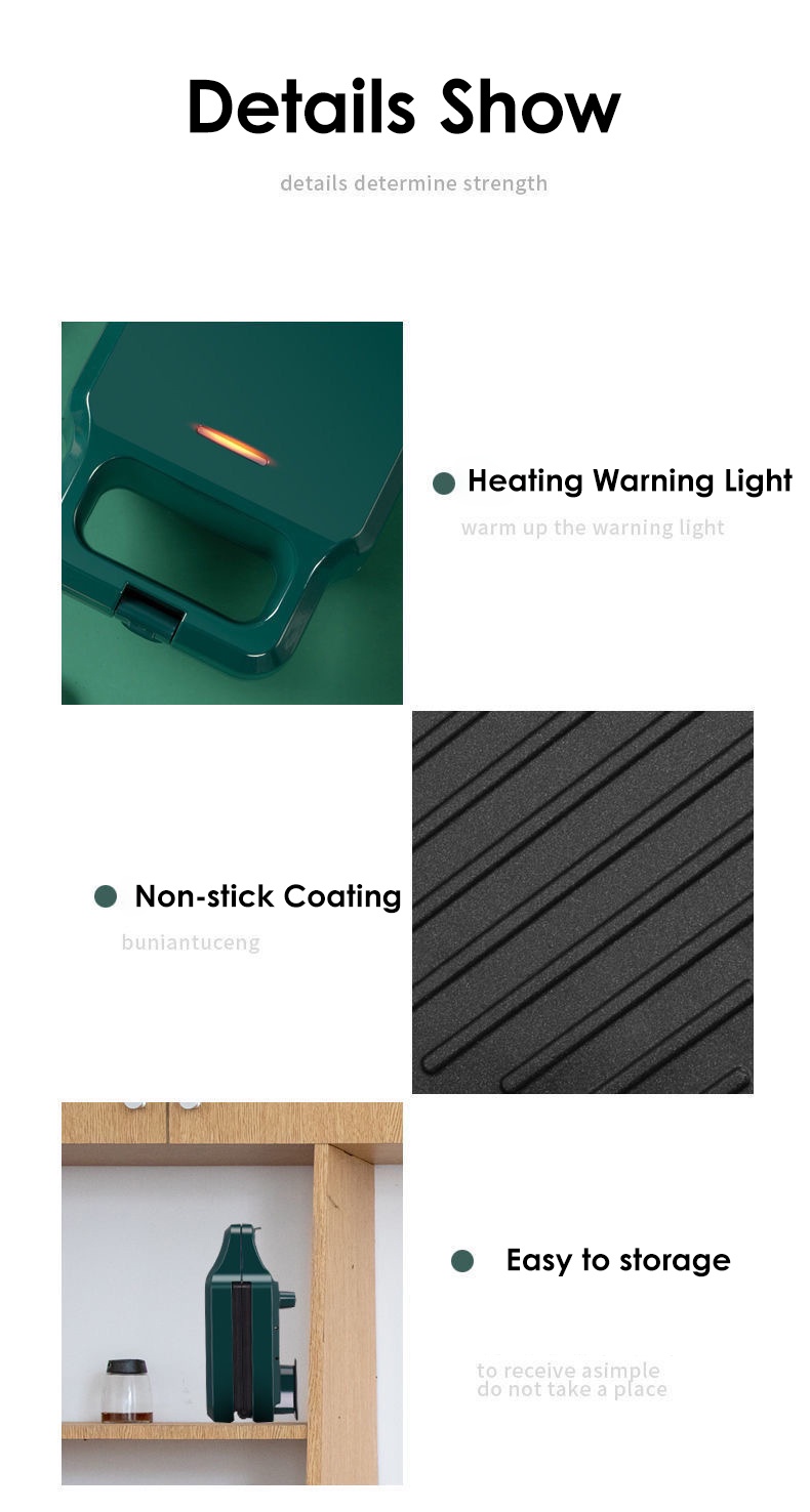 HODEKT Sandwich Maker Waffle Maker Toaster Maker Breakfast Maker Panini ...