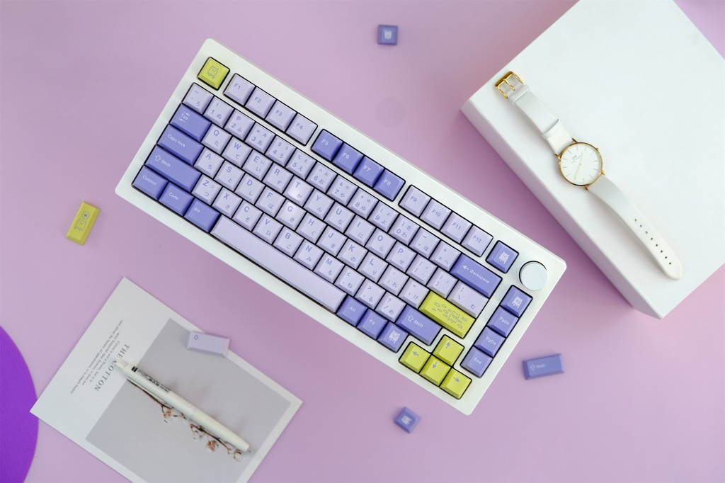 GMK Cat Keycap, 129 Keys PBT Keycaps Cherry Profile DYE-SUB ...