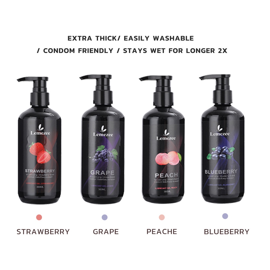 Lemezee Lubricant Edible Fruity Healthy Lube Water-Based Lubricants for Men and Women Sex Toy ...