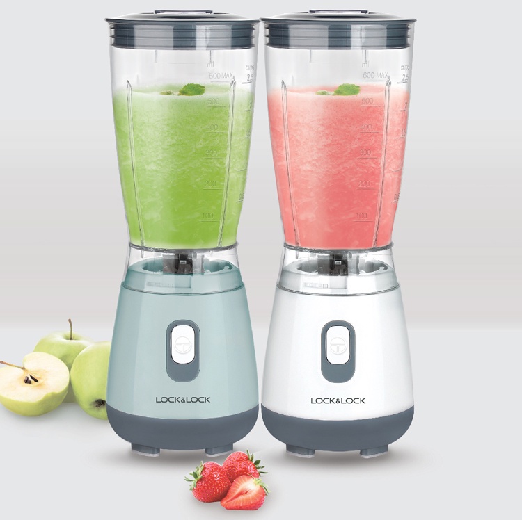 LocknLock 600ml Personal Blender EJM436, 1-touch operation, sharp blade ...