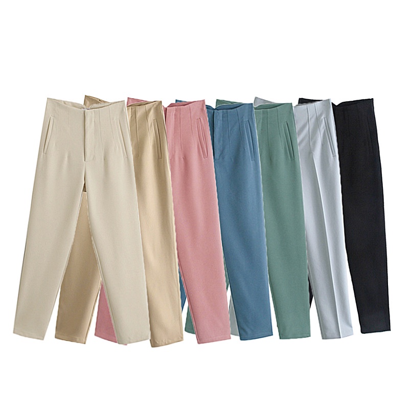Slim-Fit High Waist Trouser Slacks Pants 26-31 Garter Waist | JJ.SHOP ...