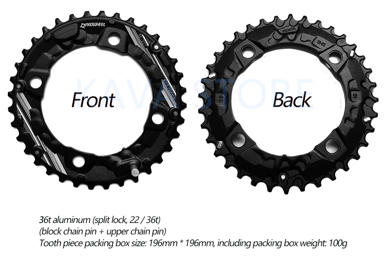 PROWHEEL Mountain Bike Chainring 26T 28T 36T 38T Crowns 64BCD 104BCD ...