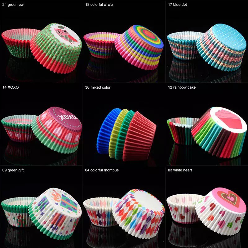 100pcs Cake Muffin Liner 3oz Cupcake Paper Cups Cake box Cupcake Liner ...