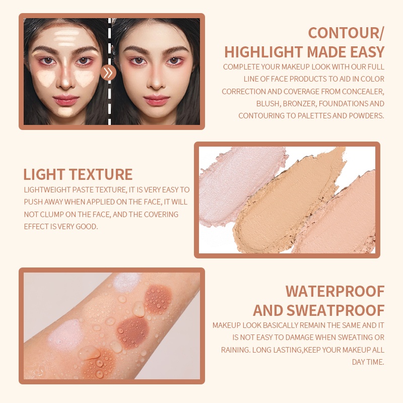 Kimuse Magic Highlight & Contour Stick Face Brightens & Shades Pencil ...