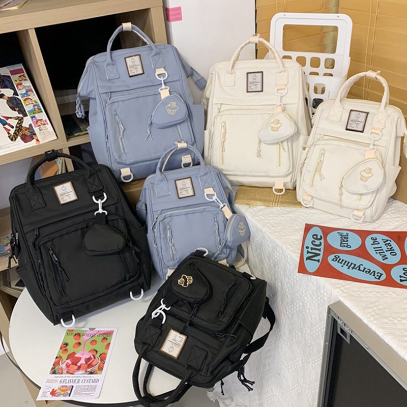 Capacity Large Waterproof Simplicity School Backpack Travel Student Bag ...