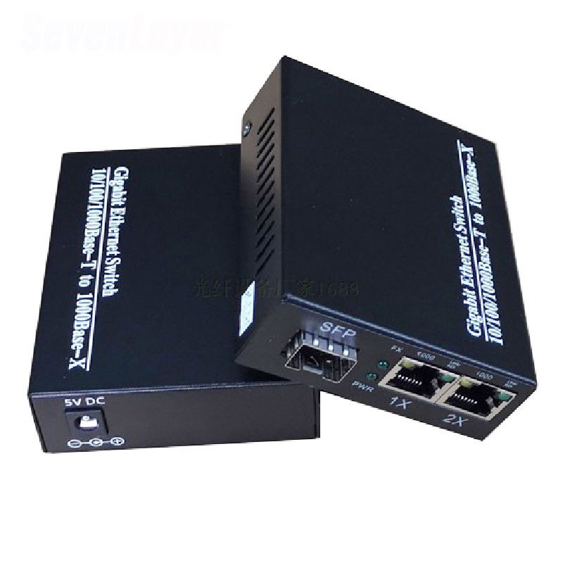 Gigabit Network SFP Fiber switch 1000Mbps SFP media converter Ethernet ...
