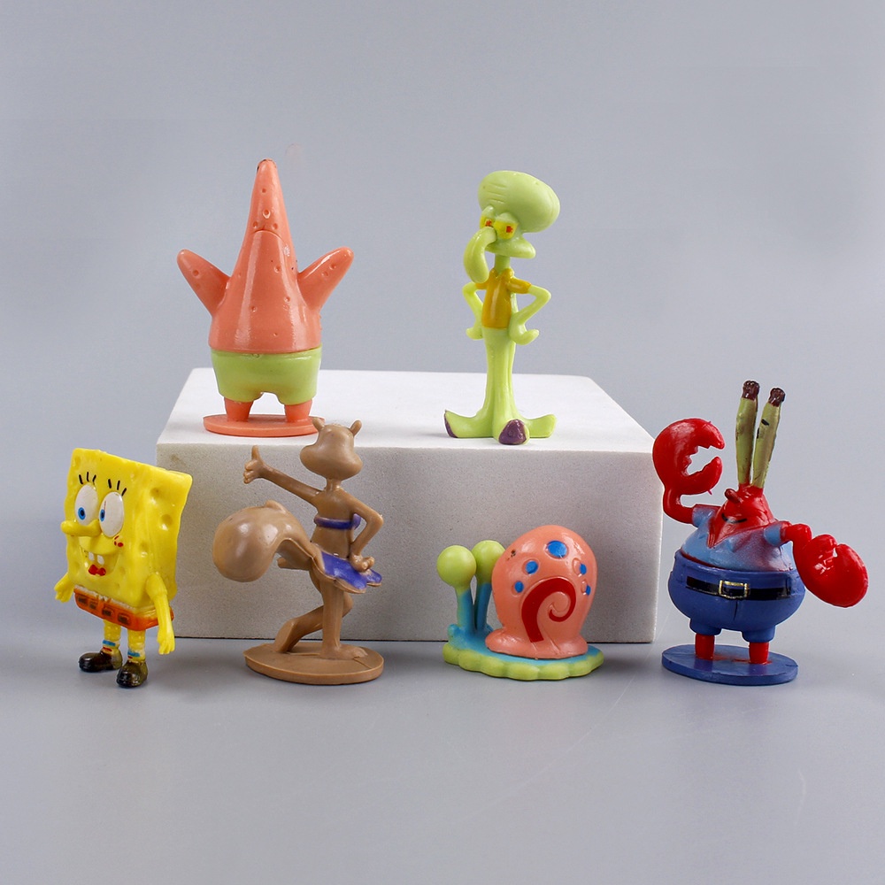 6Pcs/Set Anime Spongebob Squarepants Patrick Star Patrick Squidward ...